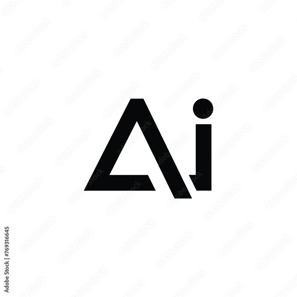Artificial Intelligence Logo. Ai logo Concept. Vector symbol (AI ...