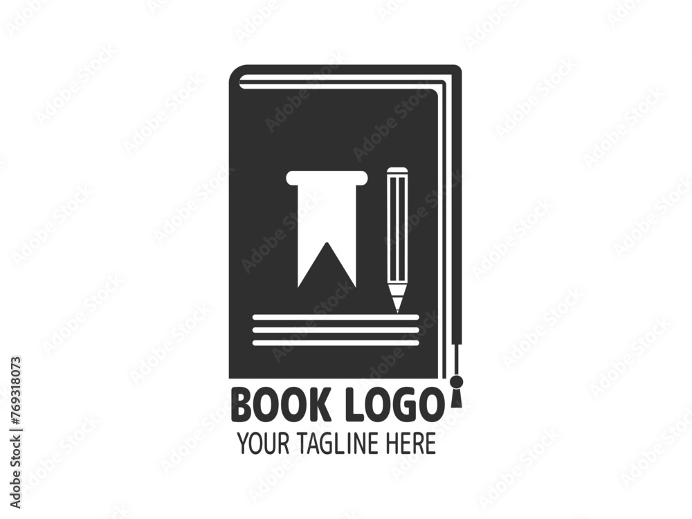 Book-Inspired Logo Concepts, Logos for Book Lovers, Bookish Logo Design ...