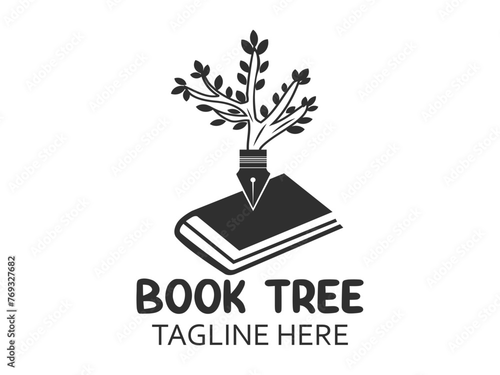 Book Logo Design, Logos for Book Lovers, Bookish Logo Design Collection ...