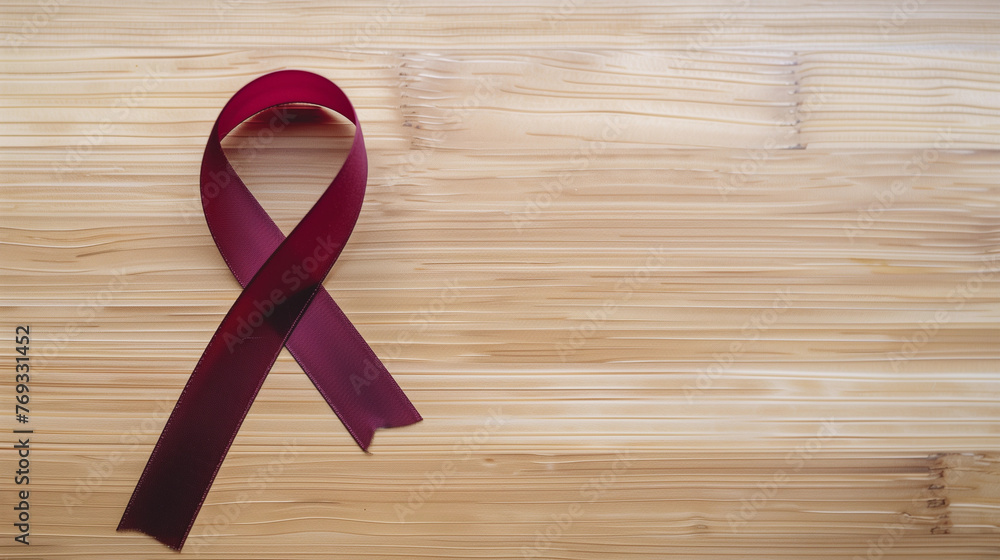 Burgundy cancer ribbon timber background support multiple myeloma ...
