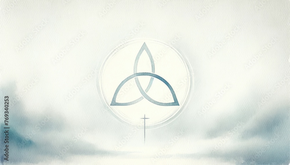 Triquetra. Holy Trinity symbol. Sacred geometry symbol on white ...