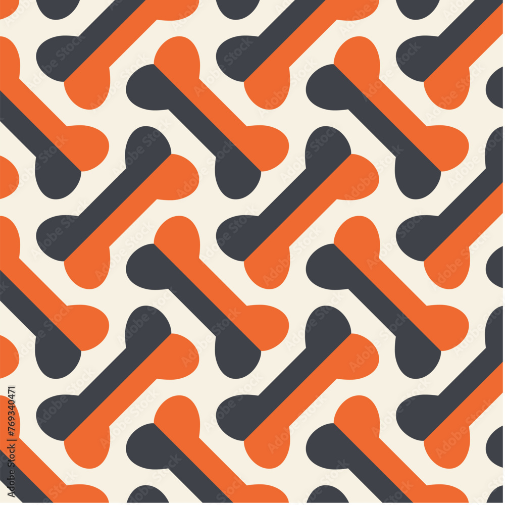 Funny Bones Designs in Fabric, Wallpaper and Textures Stock Vector ...