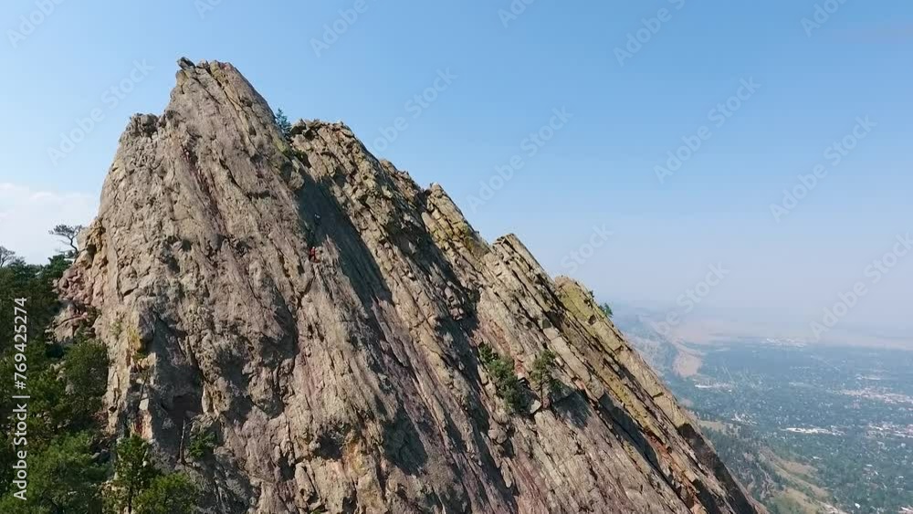 A spectacular 4K over the 2nd largest rock formation of the "The ...