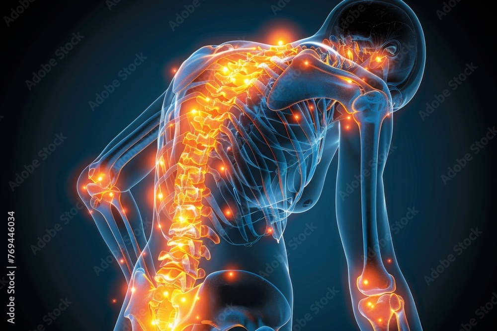 A visual metaphor for sciatic nerve pain management, highlighting the ...