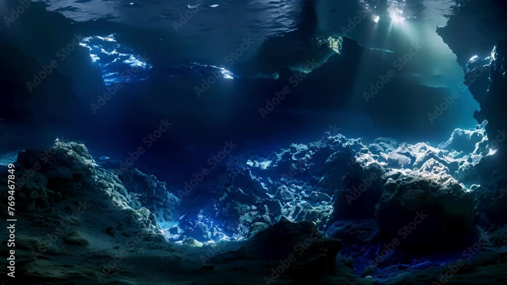 A panoramic view of the sunken world reveals the complex network of ...