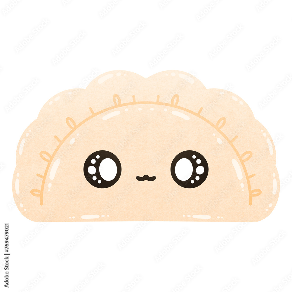 Cute Gyoza Cartoon illustration Cute Gyoza Dumplings Cartoon ...