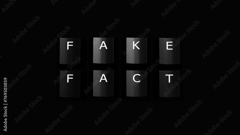 Fake fact news black and white keyboard keys word internet ...