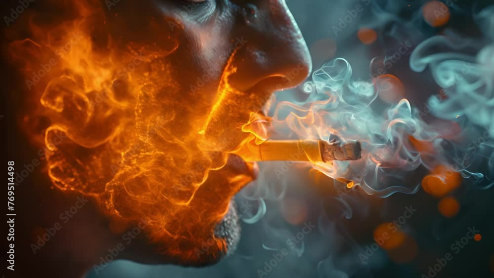 Human smoker lungs, stop smoking, no tobacco, harmful effects of ...