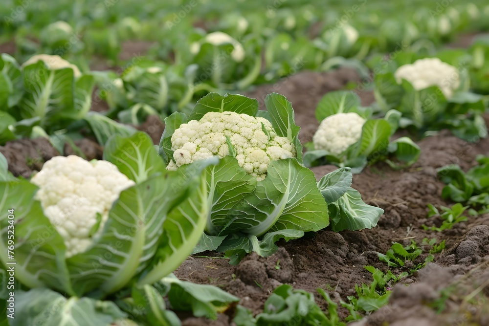 Efficient drip irrigation system in cauliflower field maximizes water ... Efficient drip irrigation system in cauliflower field maximizes water ...