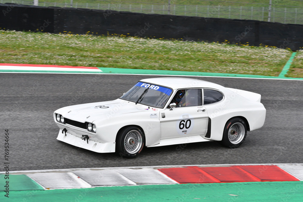 Scarperia, 2 April 2023: Ford Capri RS 3100 Cologne 1974 in action ...