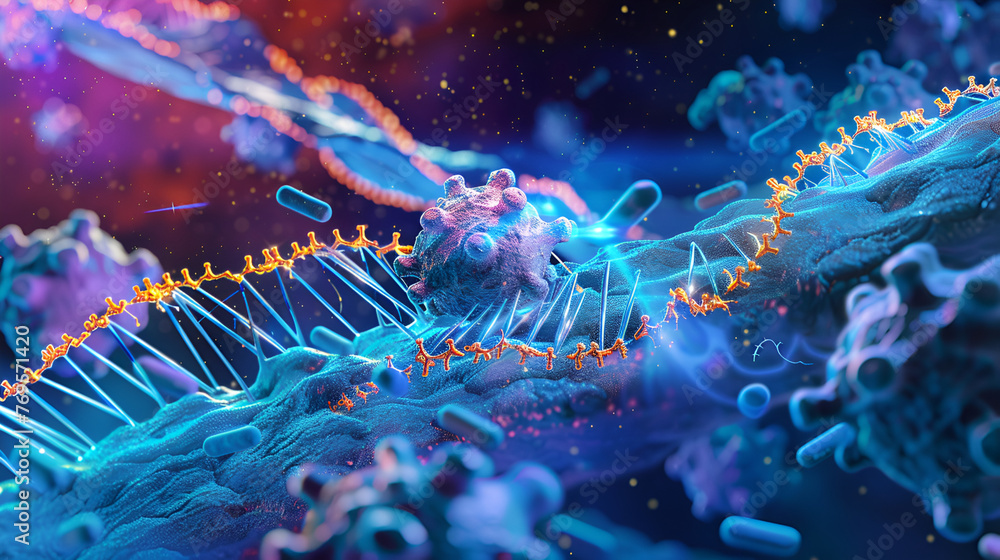 bilogy, cell anatomy, ladder to the star, single strand DNA ,mutation ...