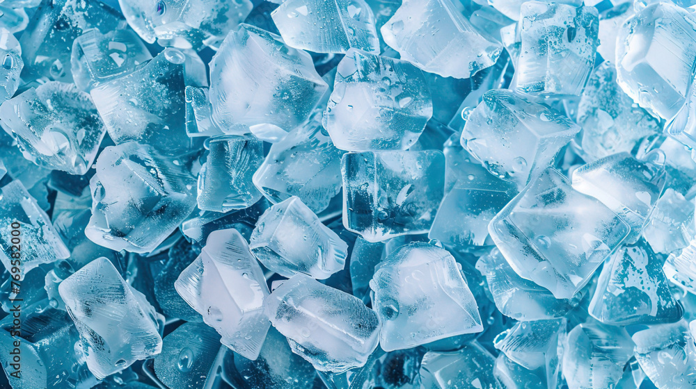 ice cubes background, blue color palette Stock Illustration | Adobe Stock