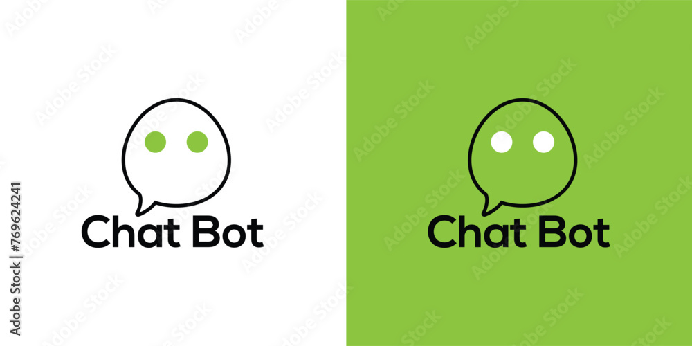 Chatbot icon. Bot sign design. Chat bot logo concept. Robot head in ...