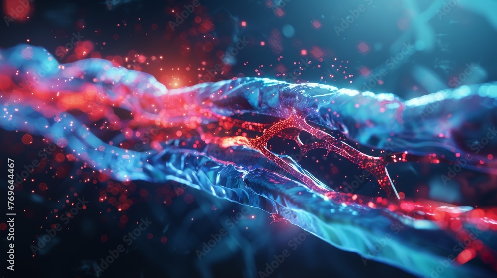 Digital visualization of electrically charged muscle fibers with ...