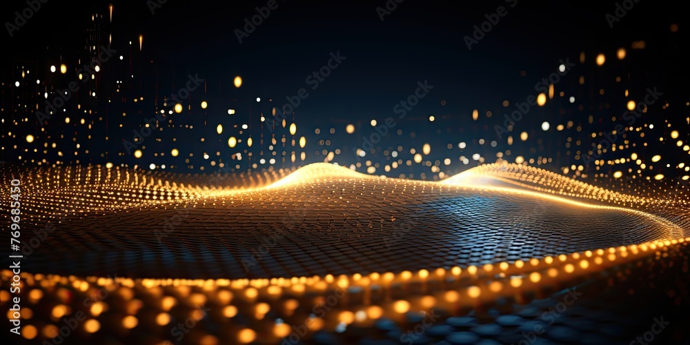 Behold the mesmerizing sight of digital waves in vibrant motion ...