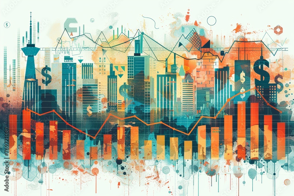 Embark on a visual journey depicting the evolution of financial ...