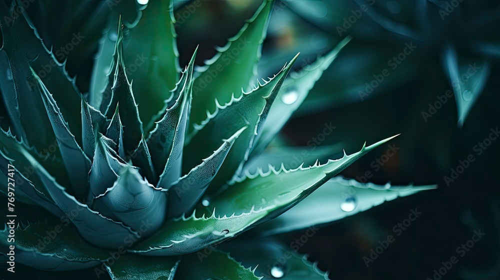 Cactus plant Agave attenuata soft details texture. Natural abstract ...