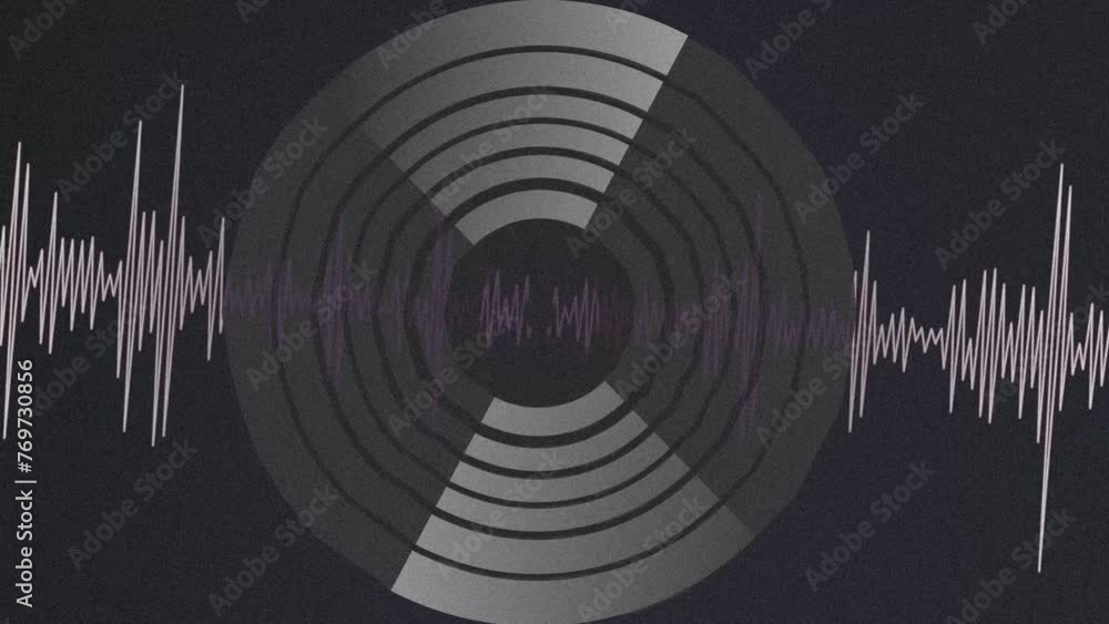 Vidéo Stock Vinyl record music design template colorful animated ...