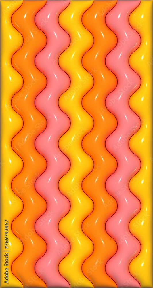 Multi-colored abstract background with waves, smooth texture with ...