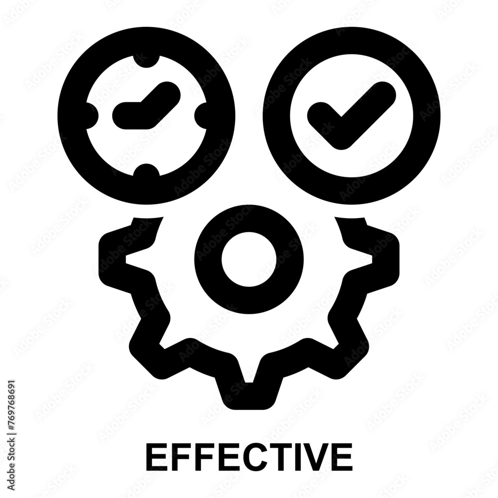 Vecteur Stock effective, efficient, just in time, time efficiency ...