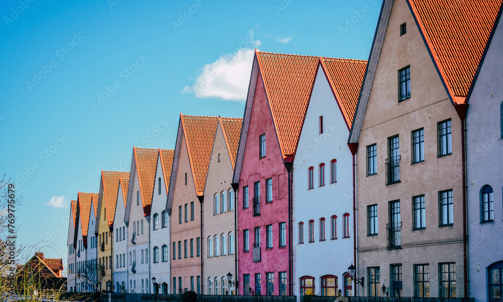 The village of Jakriborg, Hjarup, which was built to resemble a ...