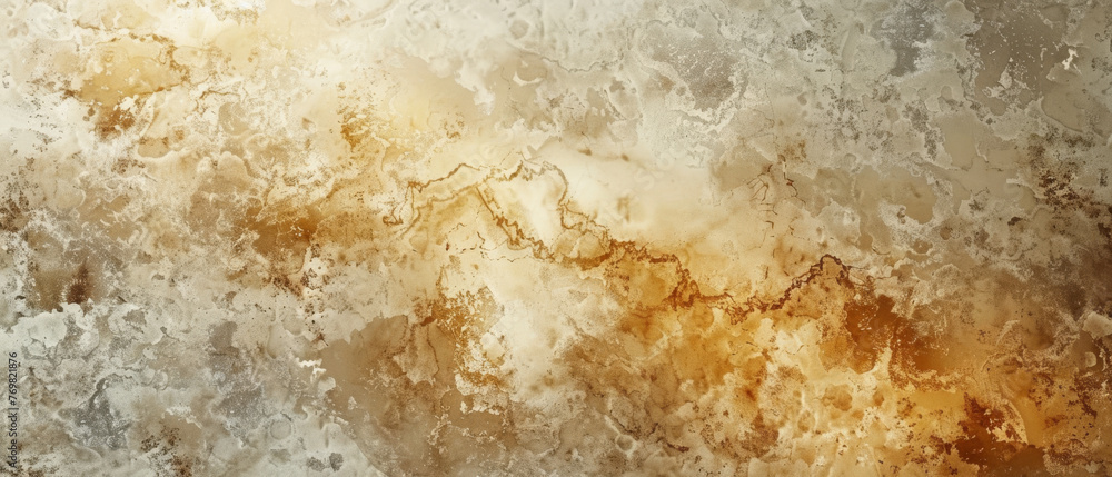 An exquisite blend of natural stone and poured concrete forms a ...