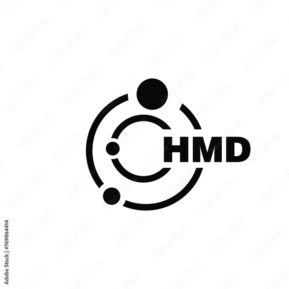 HMD letter logo design on white background. HMD logo. HMD creative ...
