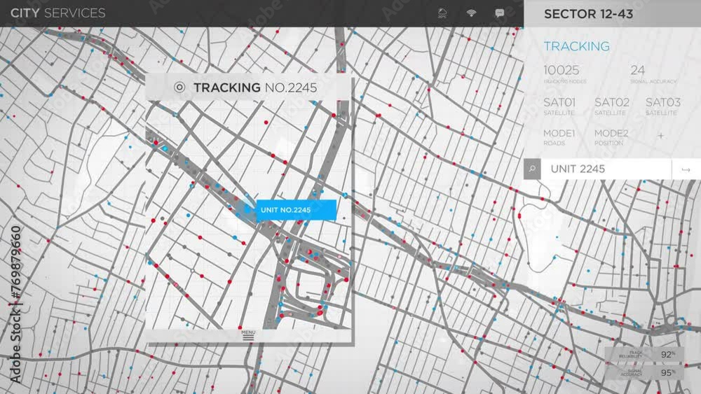 Satellite location analysis technology monitoring the transportation ...