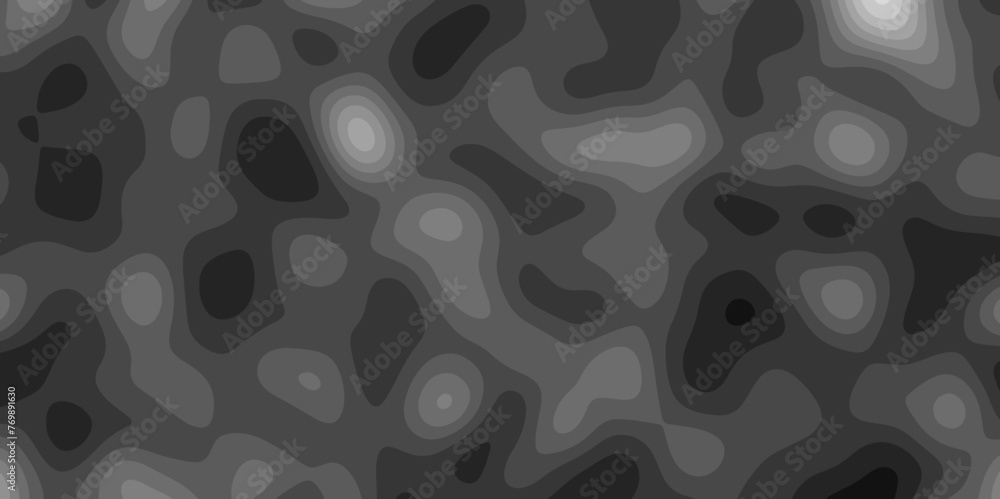 Gray Stylized topographic contour map. Geography scheme and terrain ...