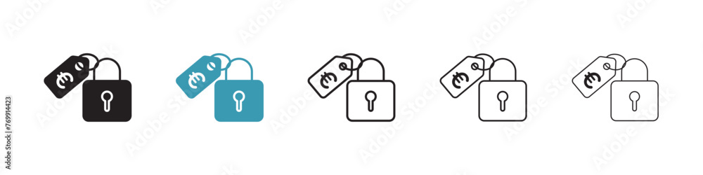 Guaranteed Fixed Price and Budget Icons. Stable Cost and Income ...