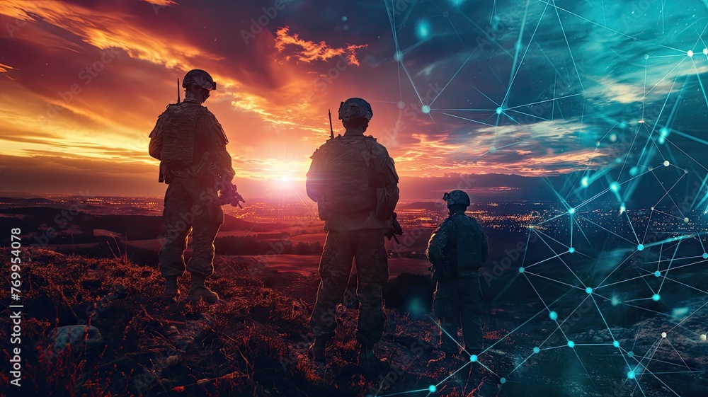 digital interoperability on the battlefield, showcasing lean services ...