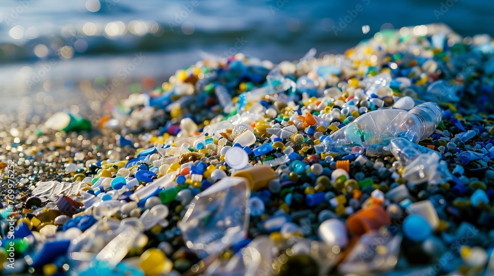 the effects of microplastics on terrestrial ecosystems. Stock Photo ...