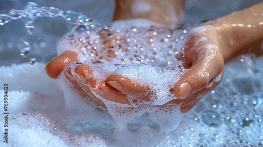 Step-by-Step Hand Washing Process for Optimal Hygiene Stock ...