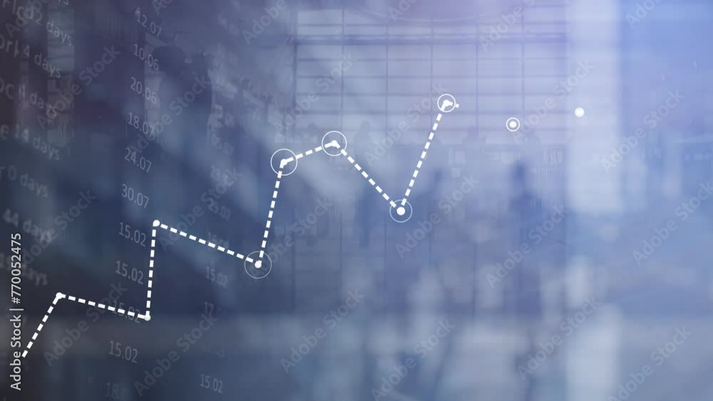 Cg progressive background with moving people in blur overlaid calendar ...