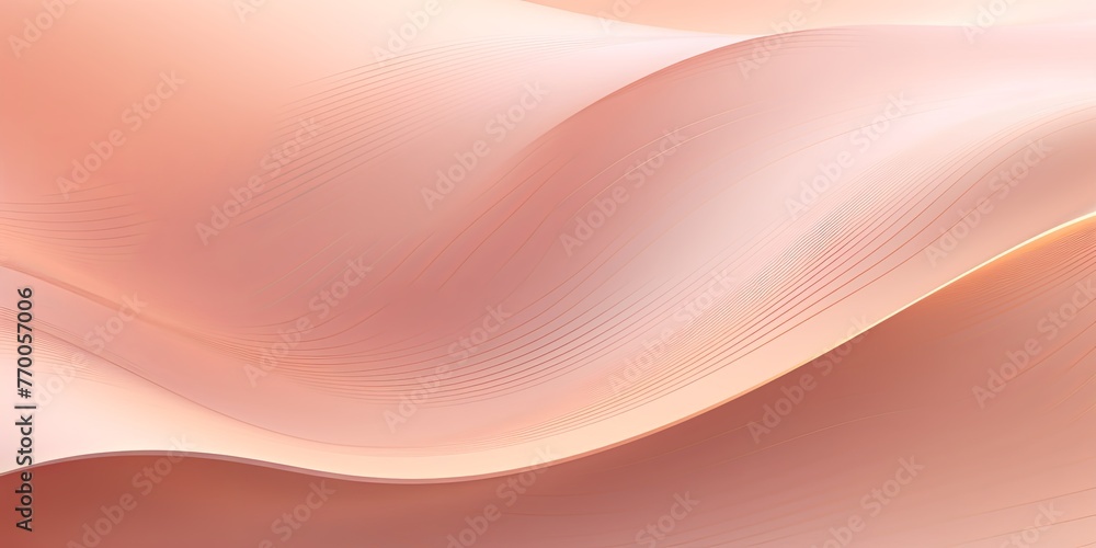 Rose Gold gradient wave pattern background with noise texture and soft ...