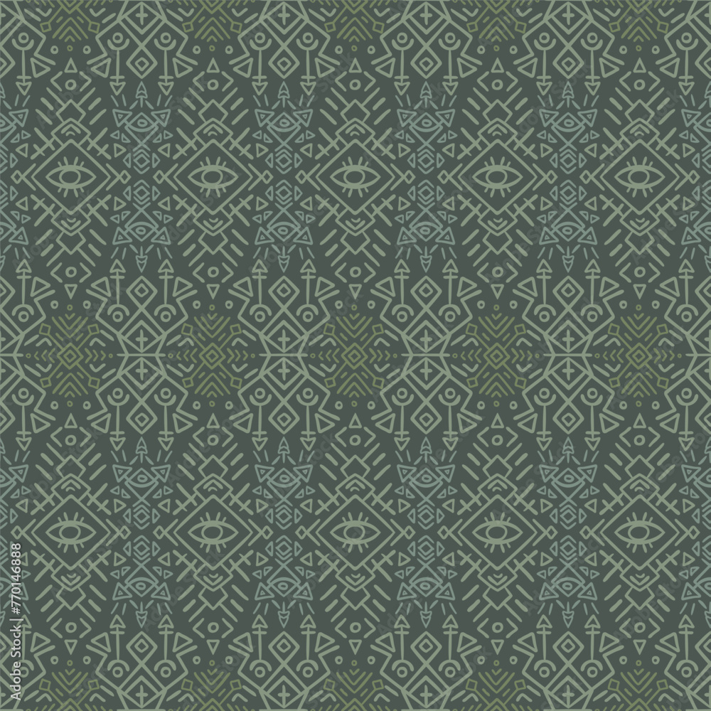 Seamless tribal patterns in vector format draw inspiration from ...