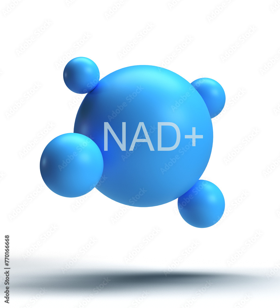 bubble ball blue color NAD+ chemistry molecular structure icon object ...