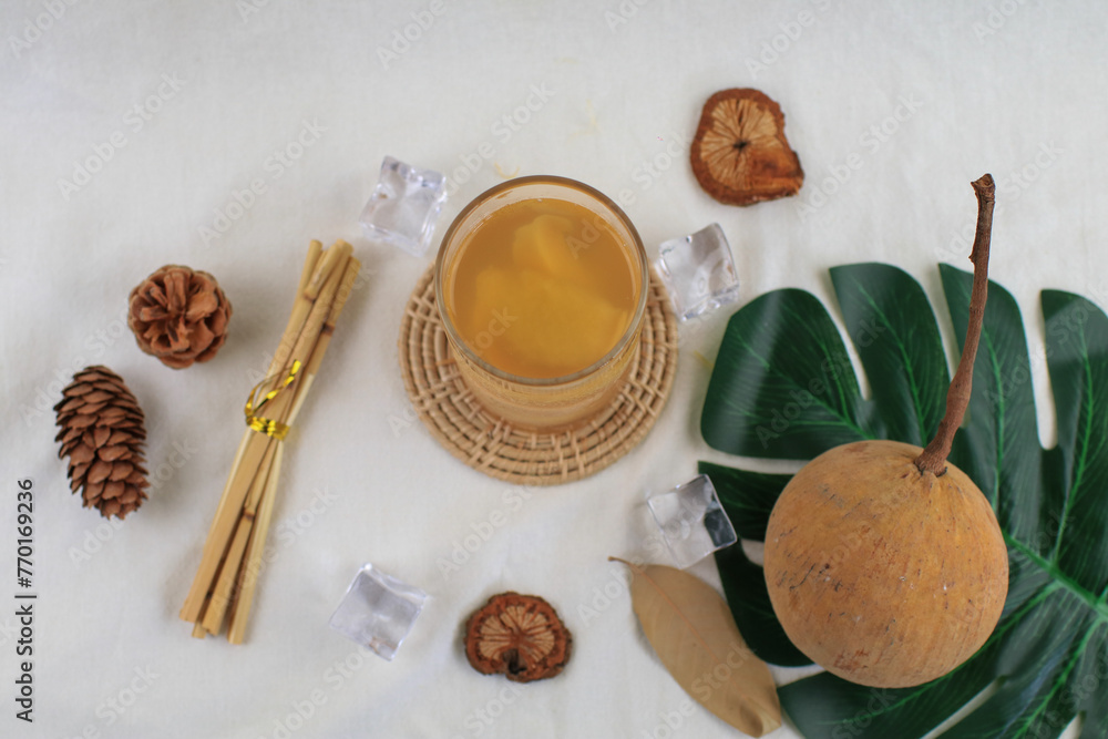 Santol drink has sour taste and the middle of santol is sweeter. It is ...