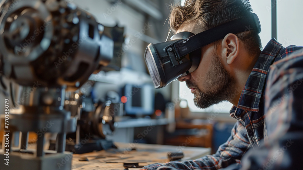 Digitalization in craftsmanship, workshop setting, advanced tools ...