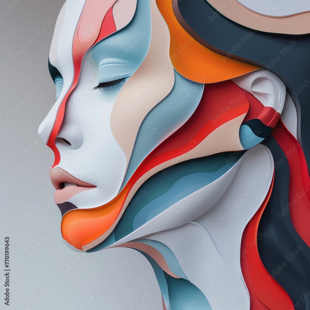 Exploring the depths of human emotion through abstract shapes and ...