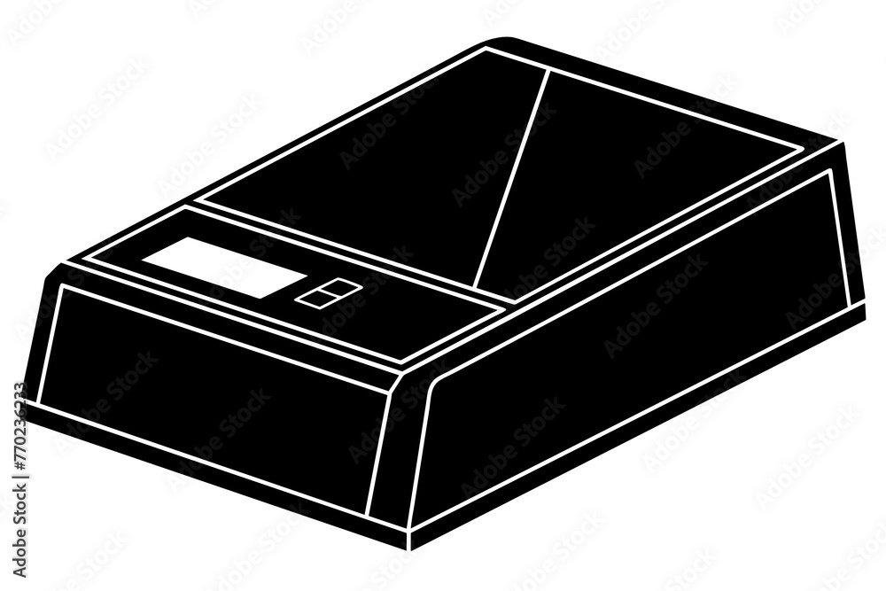 ultraviolet visible spectrophotometer silhouette vector illustration ...