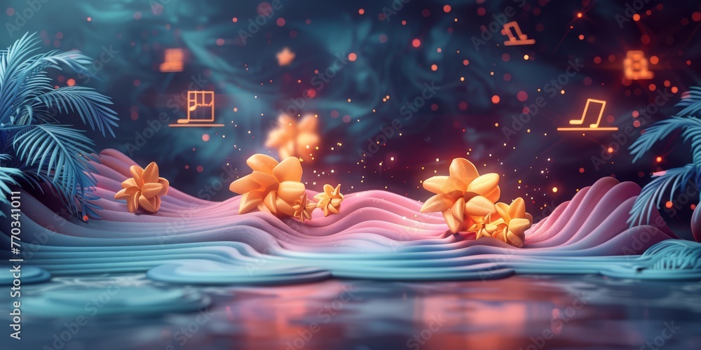 Whimsical 3D render of a friendly, calculator wizard casting magical ...