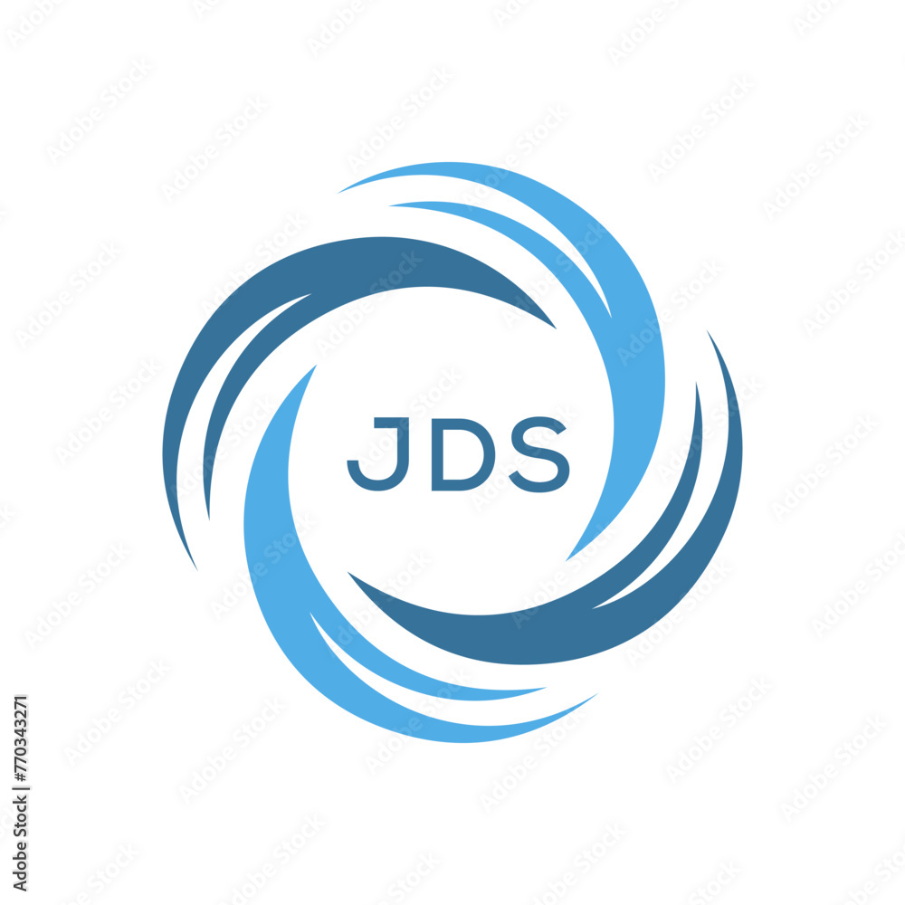JDS logo design template vector. JDS Business abstract connection ...
