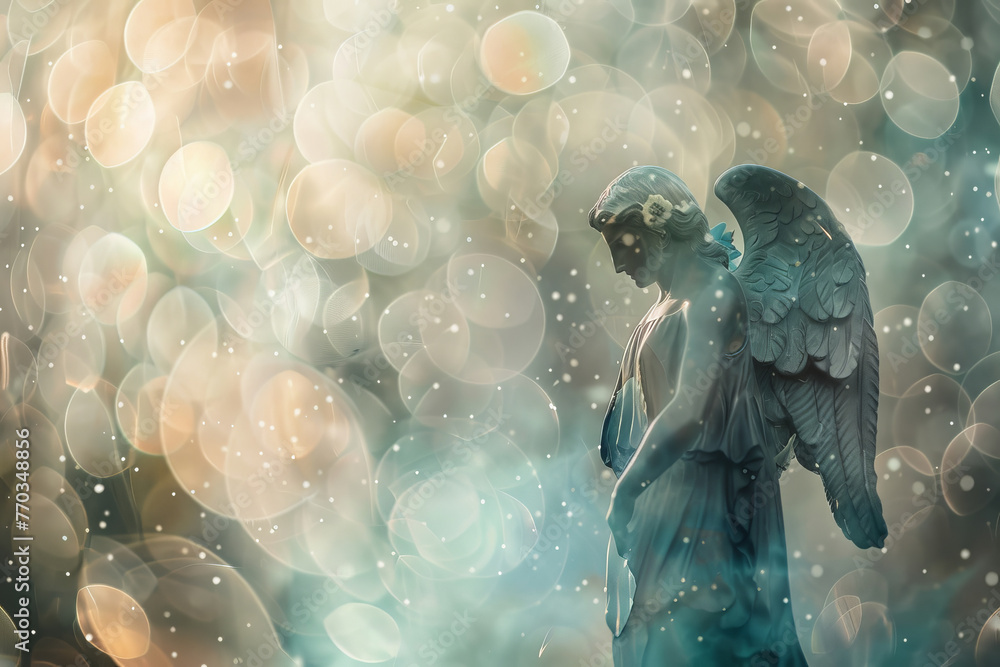 Ethereal transfiguration Craft an artwork that captures the spiritual ...