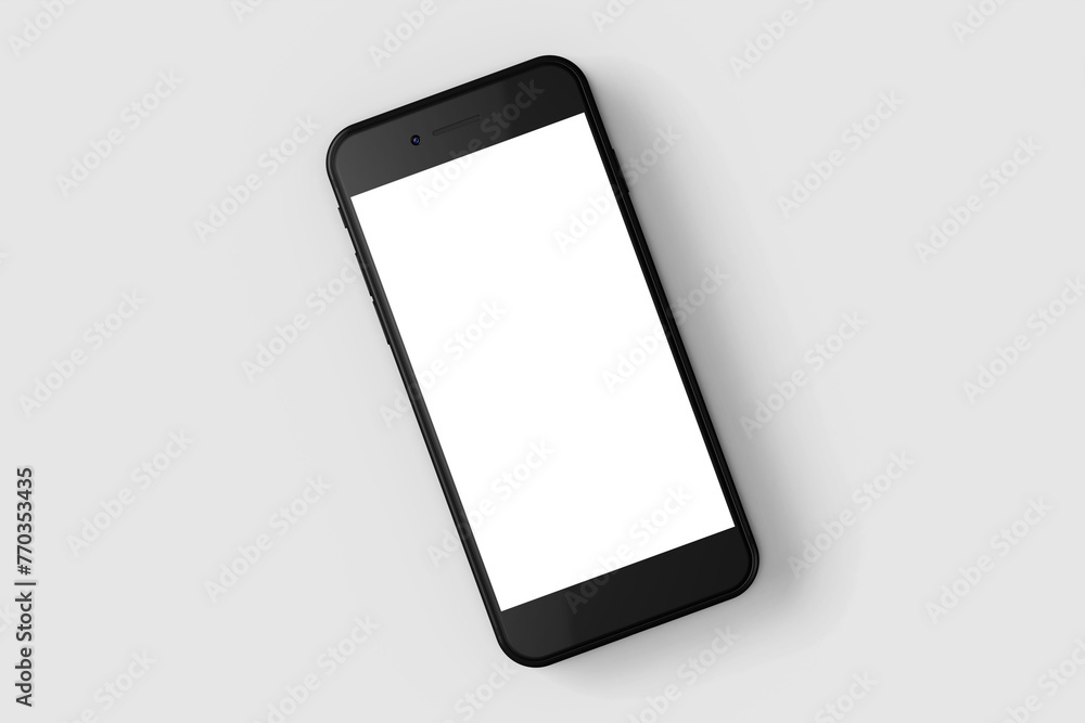 modern smartphone handphone mobile device touchscreen display blank ...