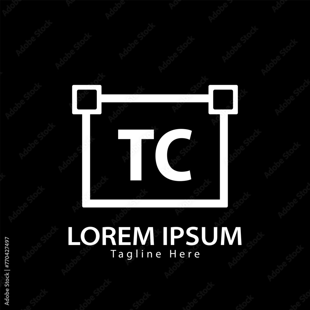 letter TC logo. TC. TC logo design vector illustration for creative ...