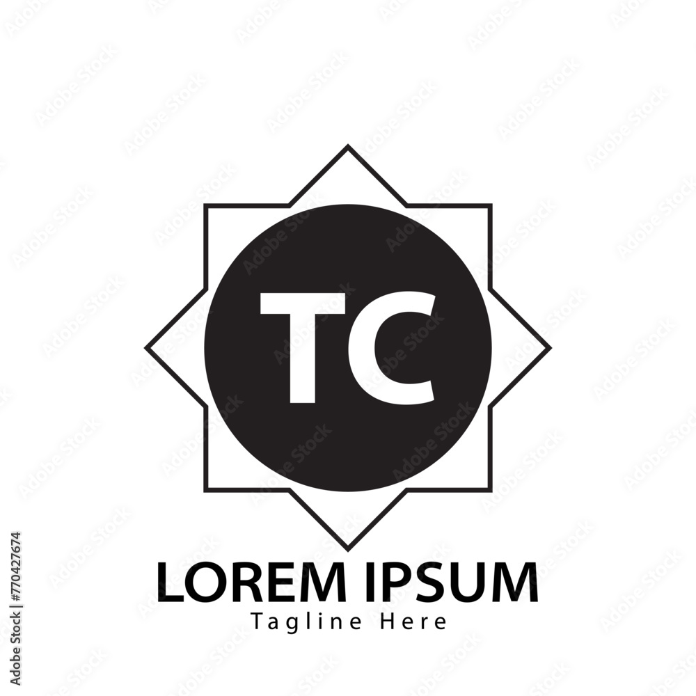 letter TC logo. TC. TC logo design vector illustration for creative ...