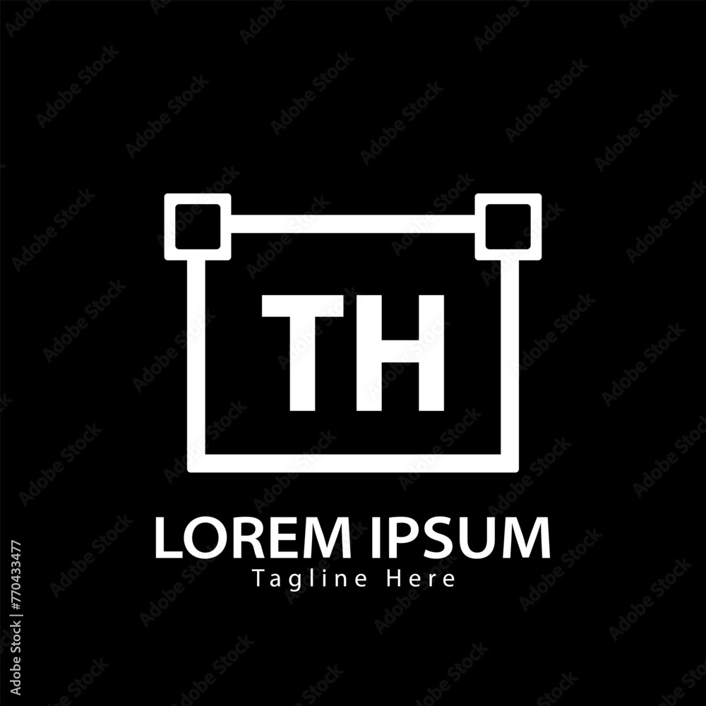 letter TH logo. TH. TH logo design vector illustration for creative ...