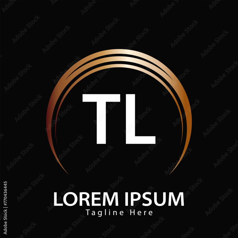 letter TL logo. TL. TL logo design vector illustration for creative ...