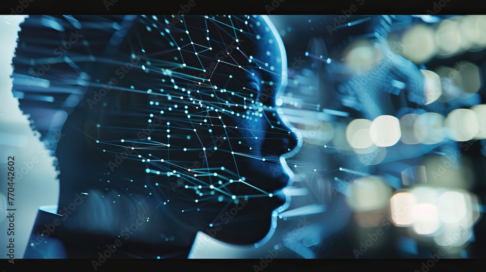 Concept visual on AI being used to create advanced targeted adverts ...